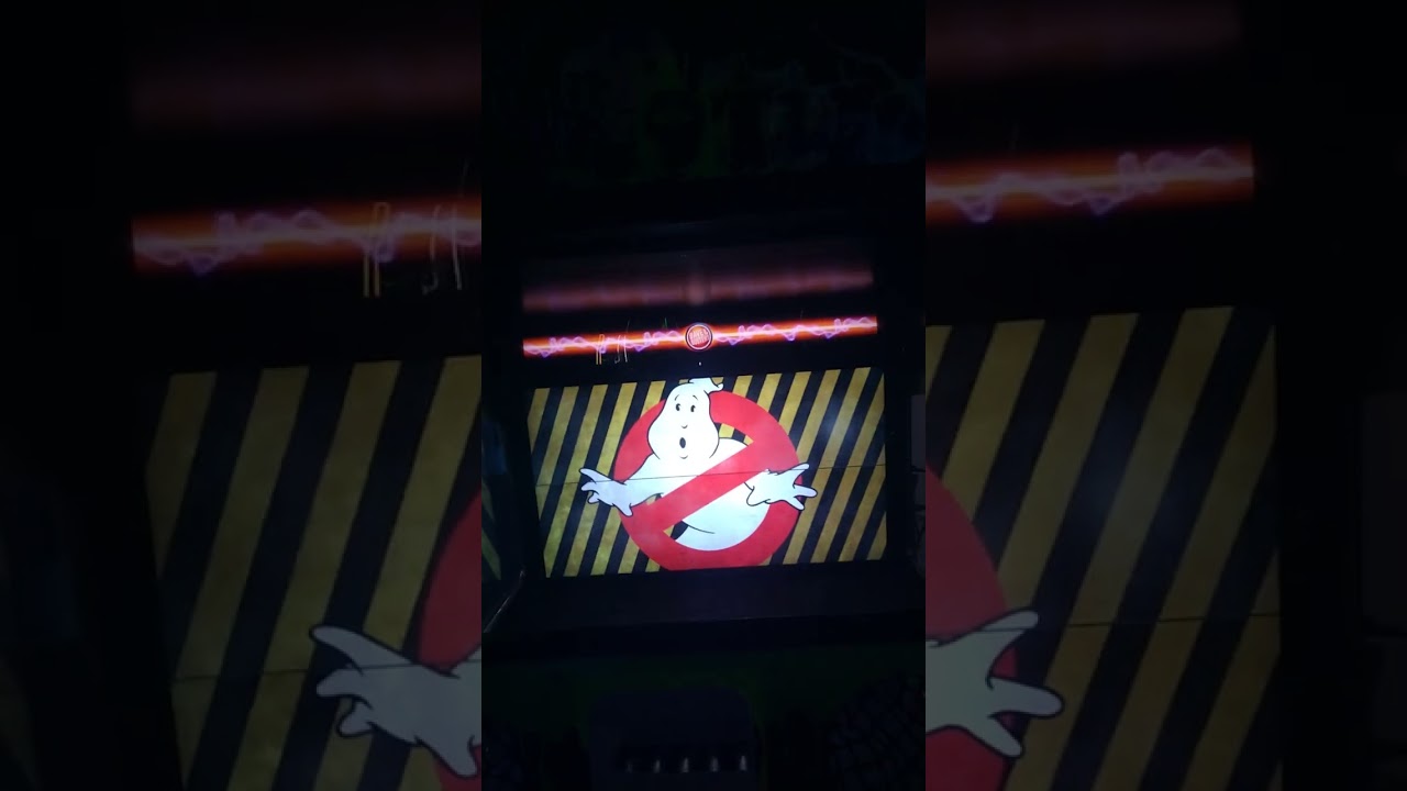 Ghostbusters arcade game at Dave and Busters