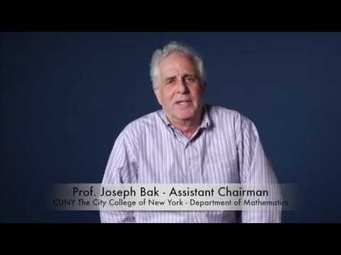 CCNY Department of Mathematics - Prof. Joseph Bak