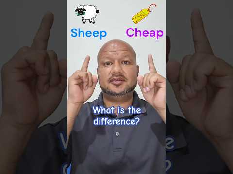 SHEEP vs. CHEAP: Pronounce like a NATIVE!
