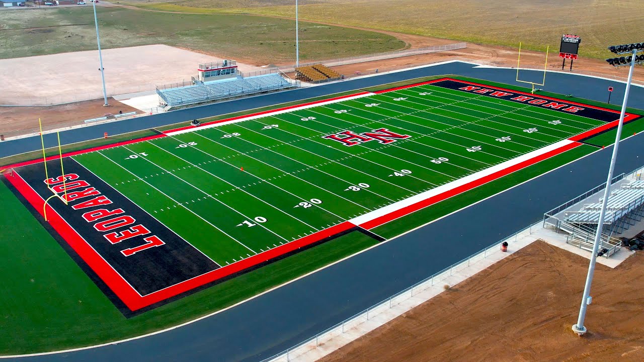 New Home ISD Leopard Field on the northeast side of town.