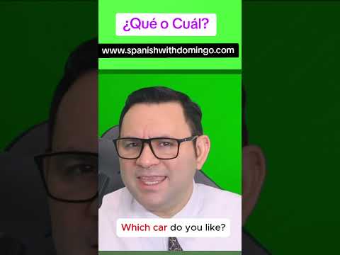 Qué o Cuál in Spanish and English #cual #which #grammar #spanishvocabulary #learnspanish