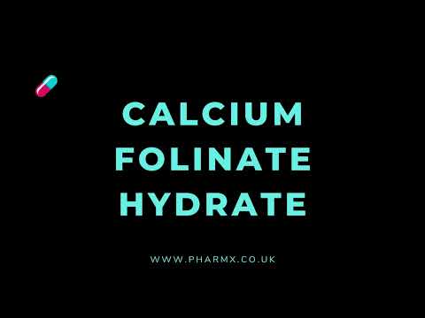 How to pronounce Calcium folinate hydrate