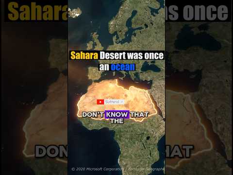 Why Sahara desert was once an ocean #africa #geography #map #sahara #desert