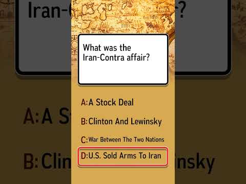 Can you explain the Iran-Contra affair?