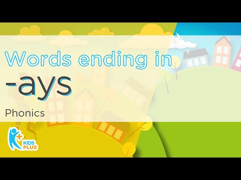 Phonics | Words ending in the sound -ays | Grade 1 English | Rhyming Words