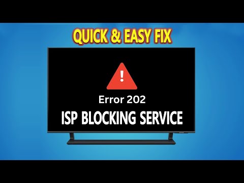 How To Fix ISP Blocking Service Error Code 202: Simple Fix