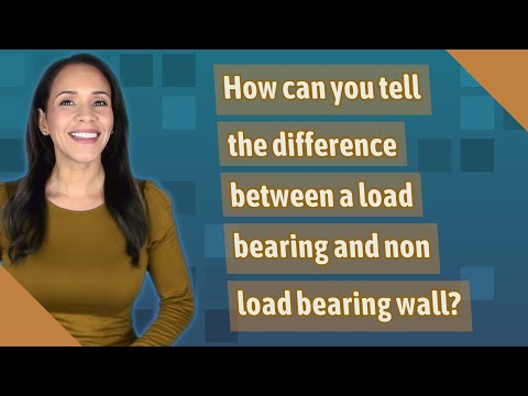 How can you tell the difference between a load bearing and non load bearing wall?