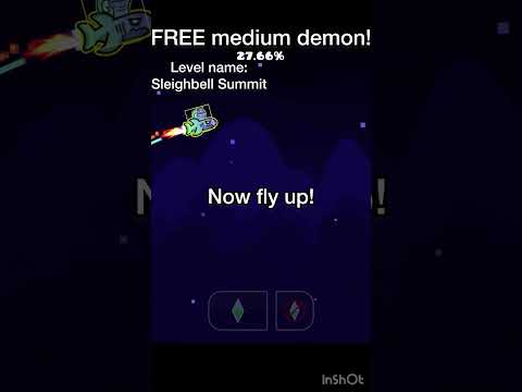 FREE medium demon (secret way demon) in 2025! #geometrydash #gd #shorts #secretway