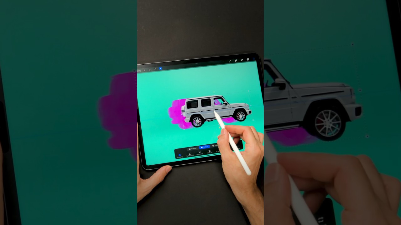 🤩 Best Mercedes G Wagon Animation #procreate #animation