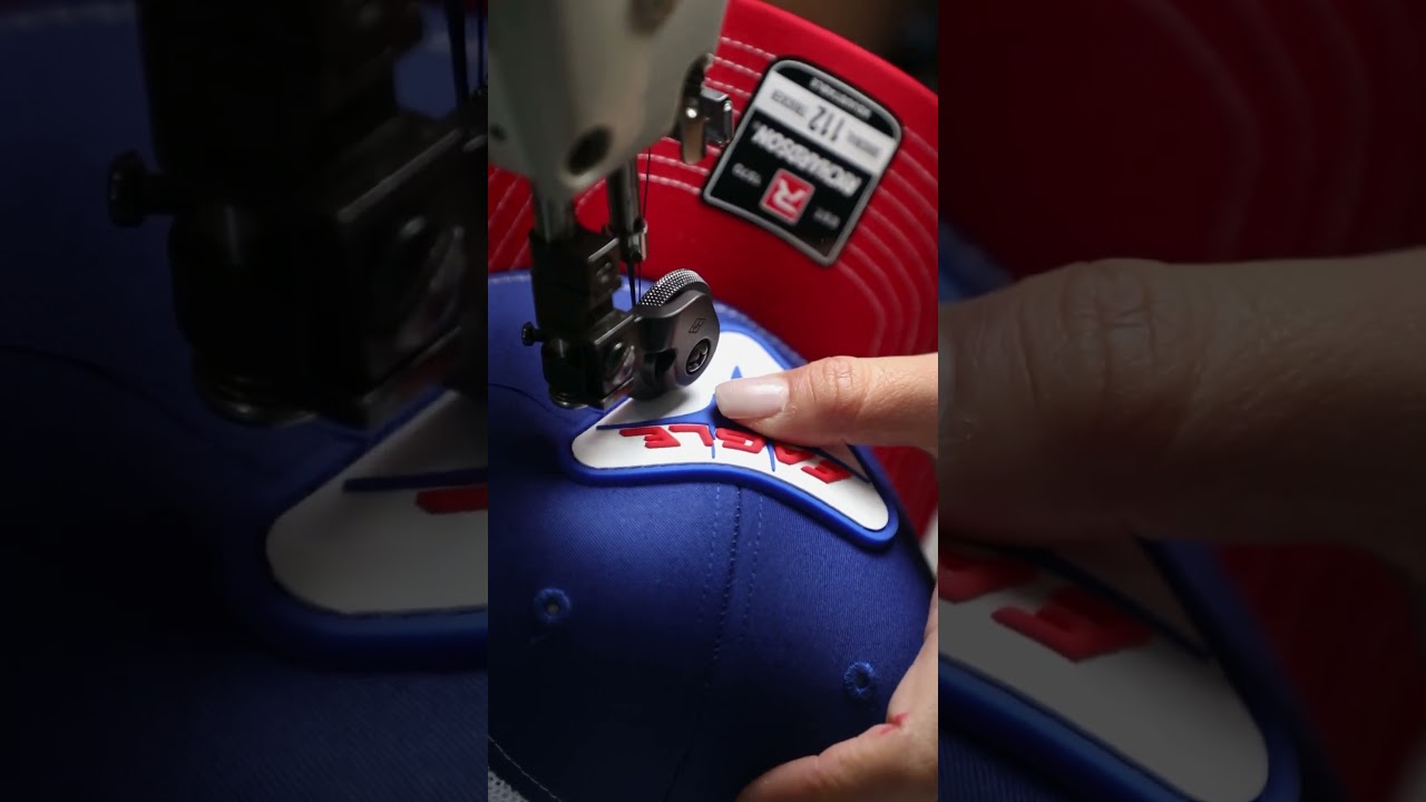 Stitched, not stuck. PVC Patch on a Richardson 112 Trucker Hat. #custompatchhats #howitsmade