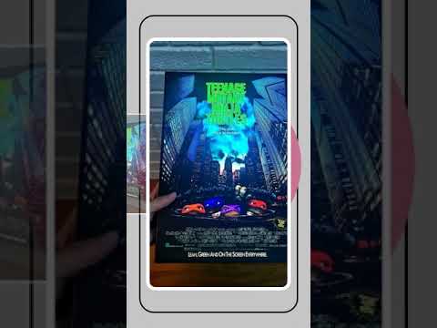 TMNT Retro Movie Poster 3D LED Light Box Fully Dimmable USB Powered