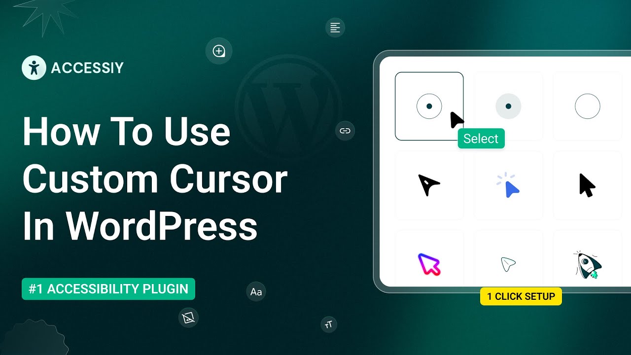 How To Use Custom Cursor in WordPress Website || #1 WordPress Accessibility Plugin #webaccessibility