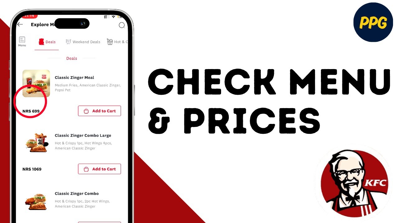How To Check KFC Menu And Prices ?