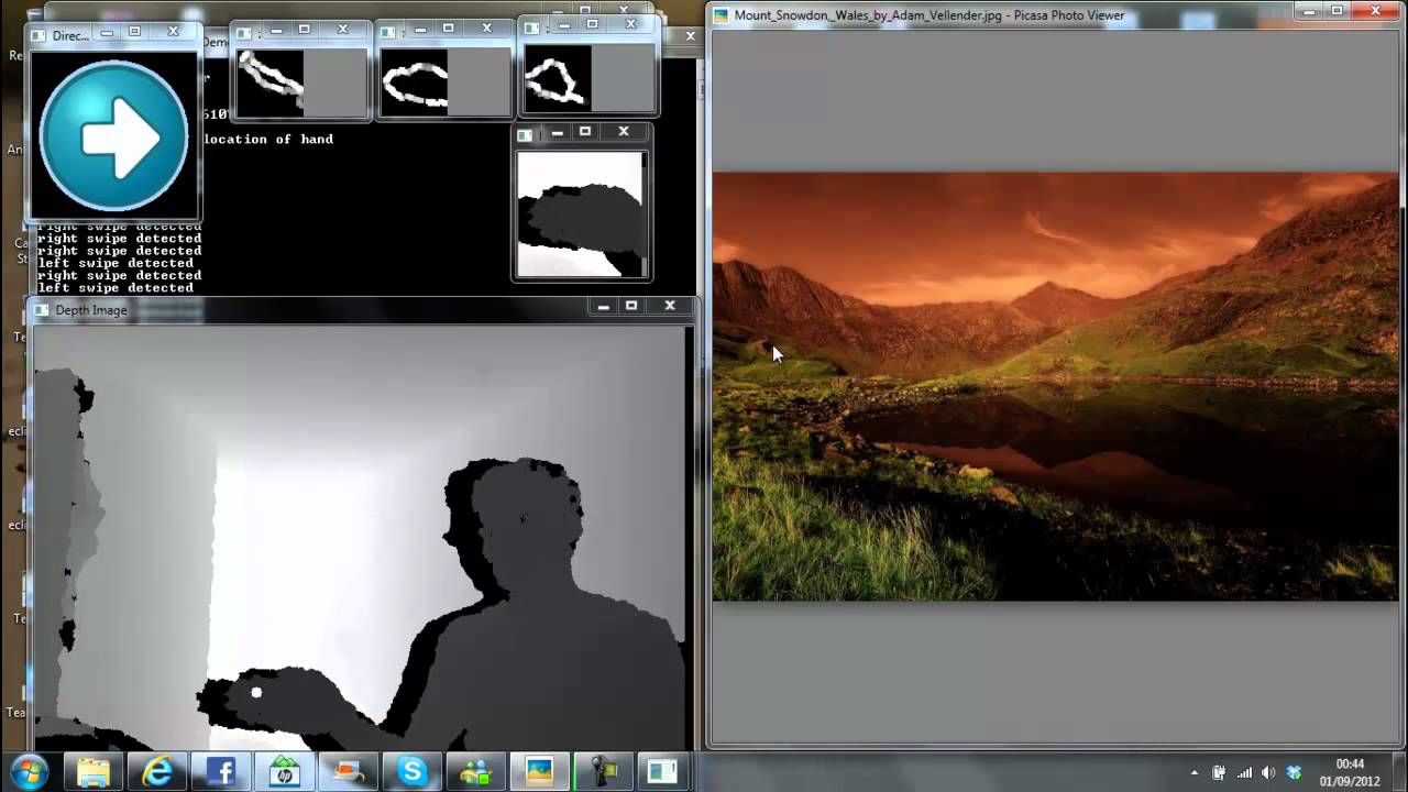 Hand Gesture-Based Computer User Interface using Microsoft Kinect