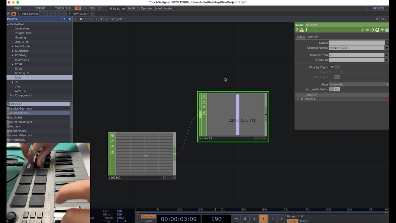 Controlling TouchDesigner with a MIDI device
