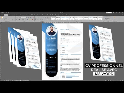 Comment créer un CV Professionnel avec Ms Word pas à pas et non saute saute