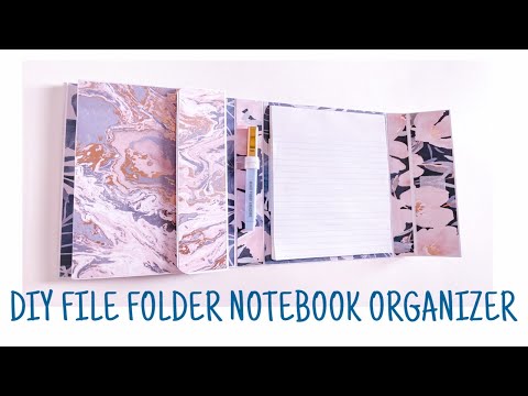 DIY file folder notebook organizer