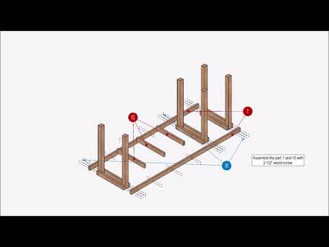 3x10 Firewood Shed build plans, Easy shed plans, woodworking plans for firewood shed