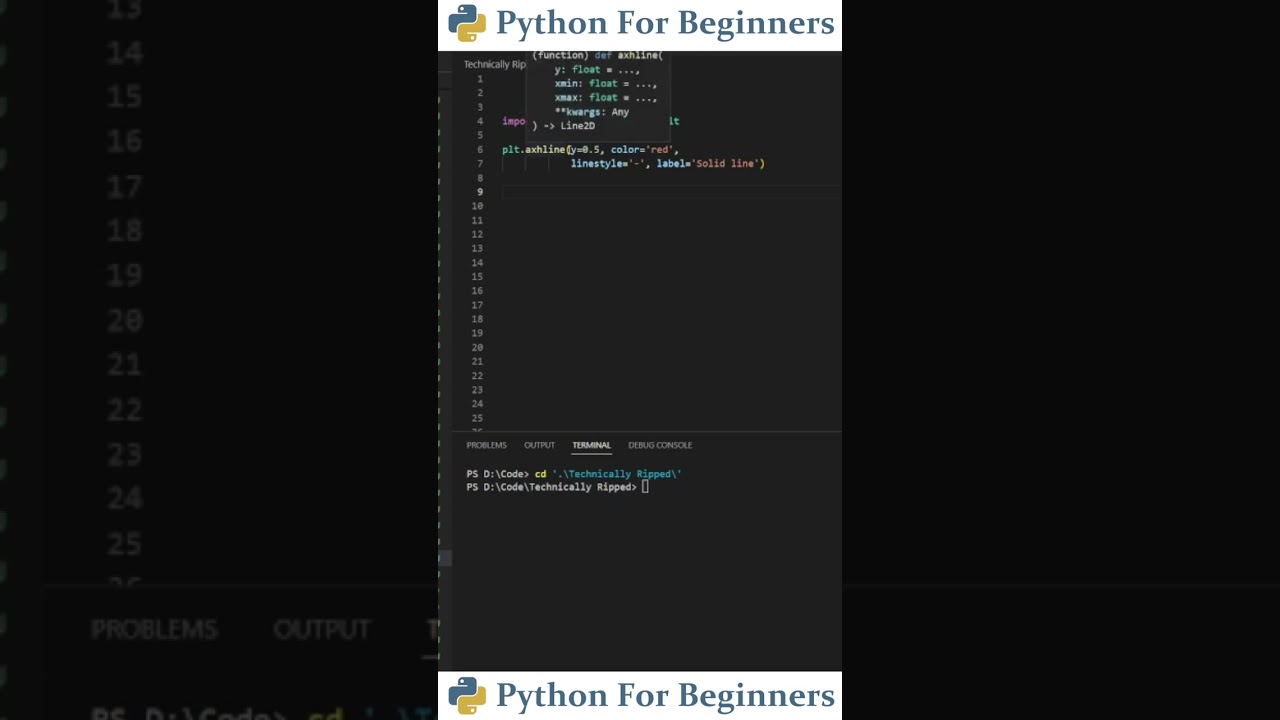 Different Line Styles In Matplotlib | Python For Beginners