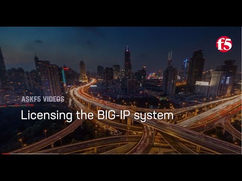 Licensing the BIG-IP system