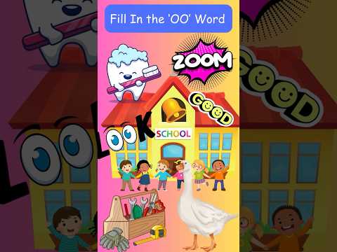 Choose the Correct OO word Kids Fun English Quiz #easyenglish #learnenglish #englishquizforkids