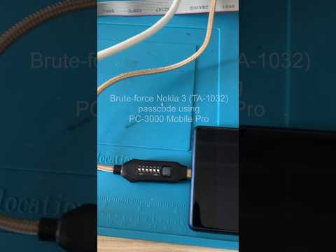 Brute-force Nokia 3 (TA-1032) passcode using PC-3000 Mobile Pro