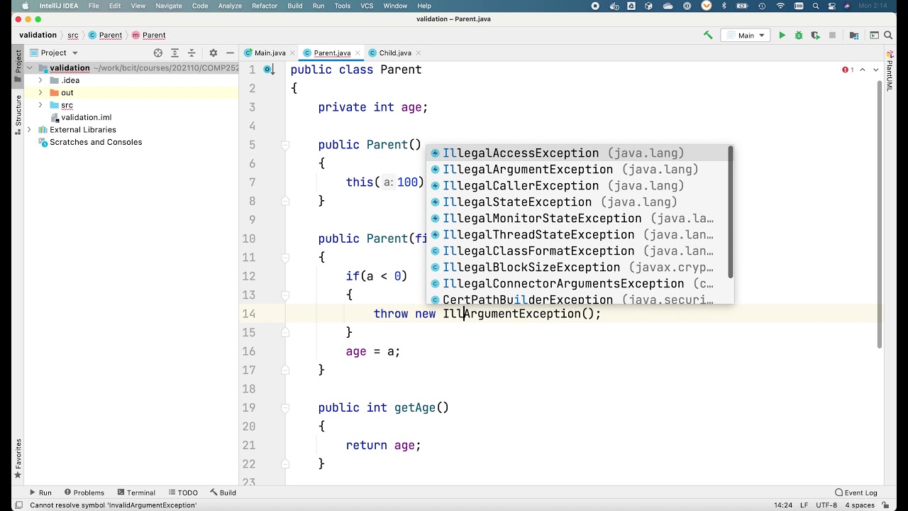 05 - Constructor Validation