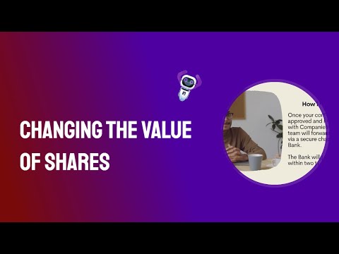 How to change the value of shares