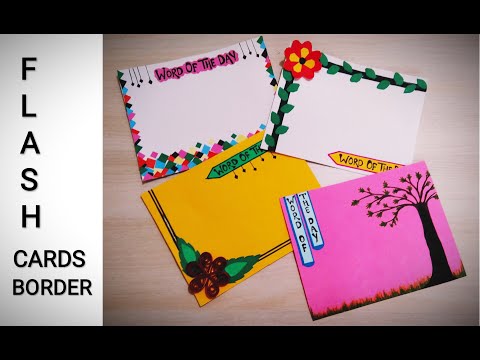 How to make flash cards || Easy to make