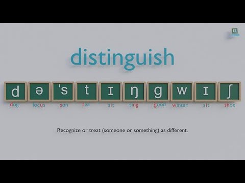 How to pronounce distinguish ?
