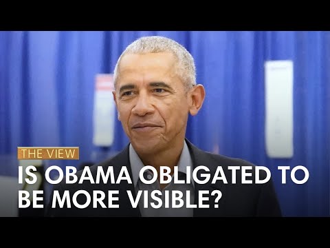 Is Obama Obligated To Be More Visible? | The View