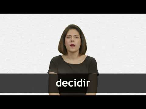 English Translation of “DECIDIR” | Collins Spanish-English Dictionary