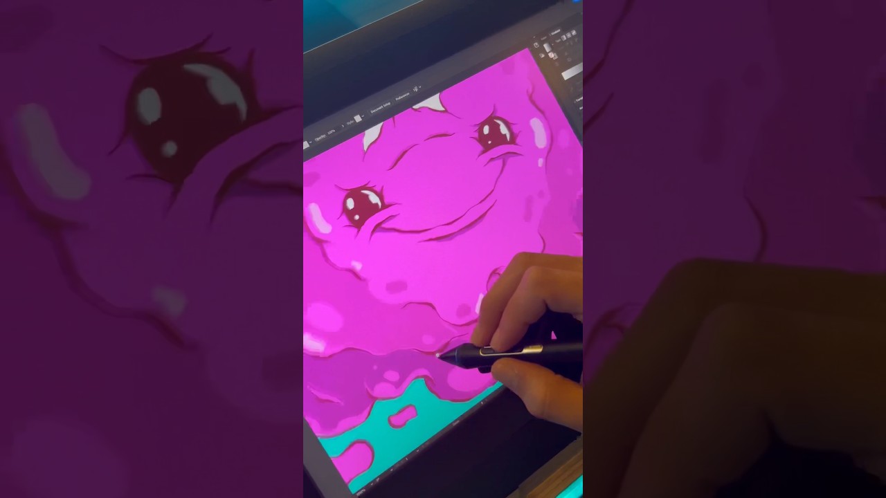 Adventure Time Fan Art in Illustrator - Spooky version of Lumpy Space Princess ✍️