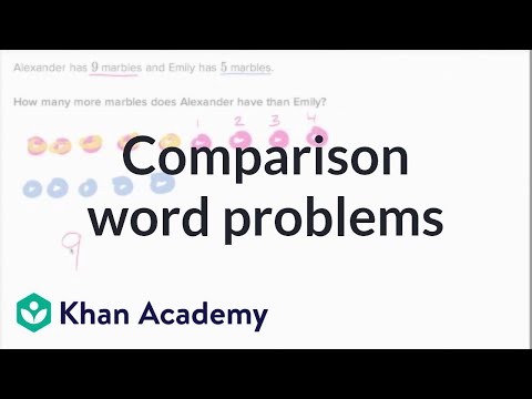 Comparison word problems | Addition and subtraction within 20 | Early Math | Khan Academy