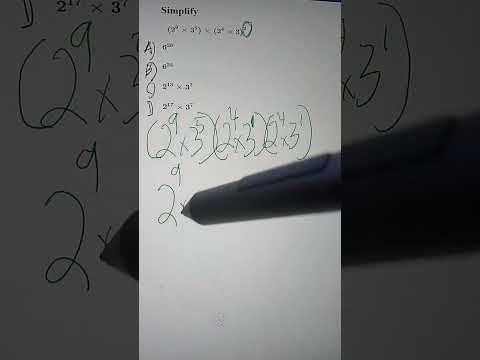 #gedmath #hisetmath #exponents Simplify Exponent Practice Questions