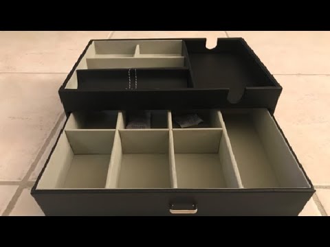 ProCase Double Layer Valet Tray, Mens Jewelry Nightstand Organizer EDC Dump Catchall Trays Review