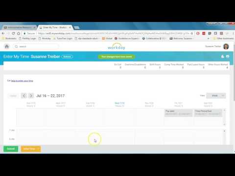 Submitting Hours in Workday