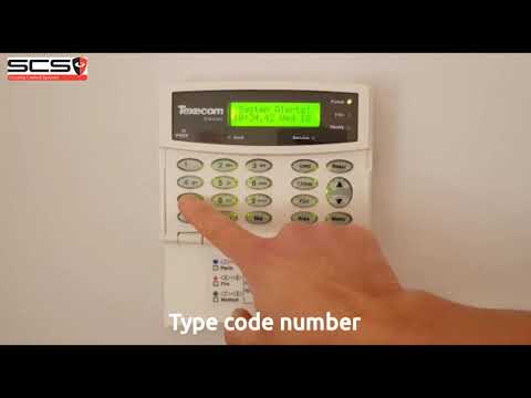 Clearing a system alert - Texecom Premier Elite Alarm (subtitled)
