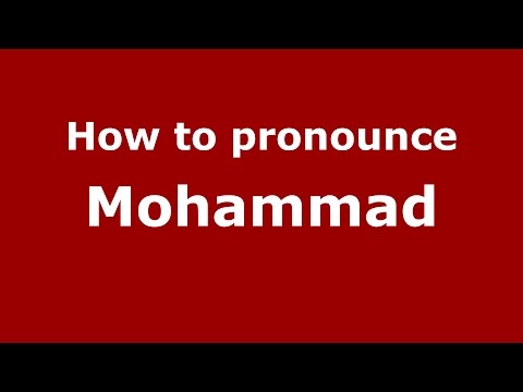 How to pronounce Mohammad (Spanish/Argentina) - PronounceNames.com
