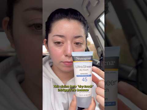 Neutrogena Ultra Sheer Dry-Touch Sunscreen SPF 45 Review