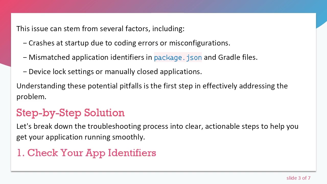 Resolving the Application Not Running Issue in Nativescript for Android
