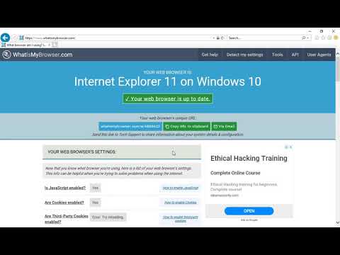 Emulate Internet explorer 8 on windows 10