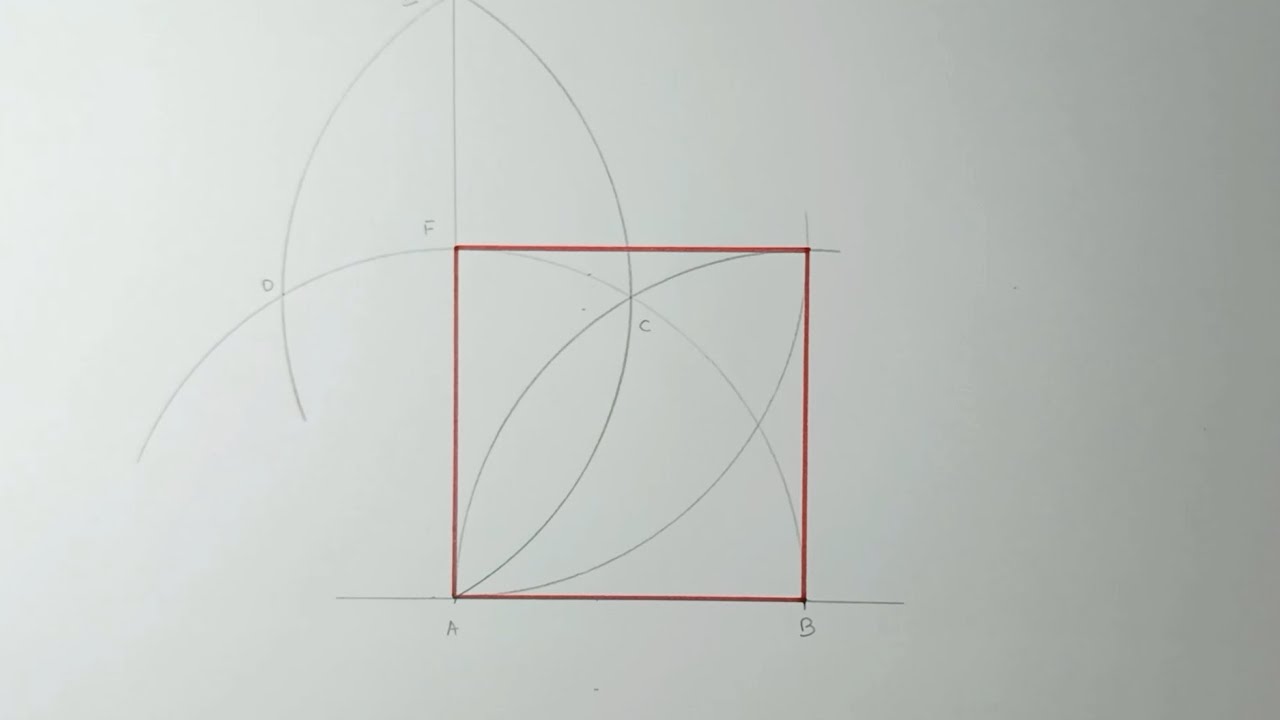 How to Make a Perfect Square,  ( Second Method )  |. Satisfying Geometry. |. Geometry Tutorial 