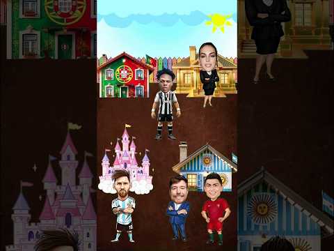 🤯Who Will Win the Golden House? 🏆🏡✨ Ronaldo 🐐 or Messi 👑⚽