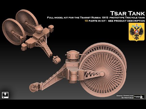 🪖 Tsar Tank・ 3D File for ・Cults