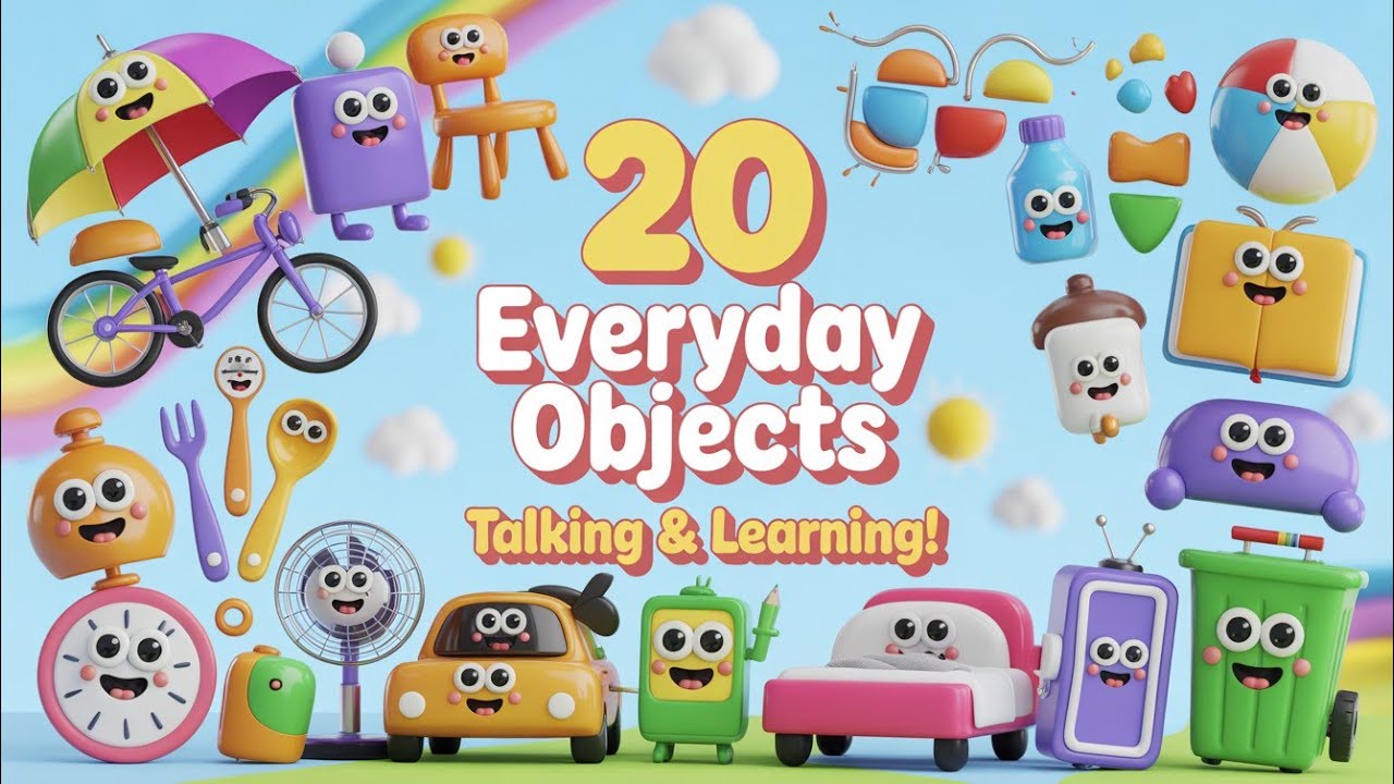 Everyday Objects Talking to Kids | Fun Learning Video for Toddlers