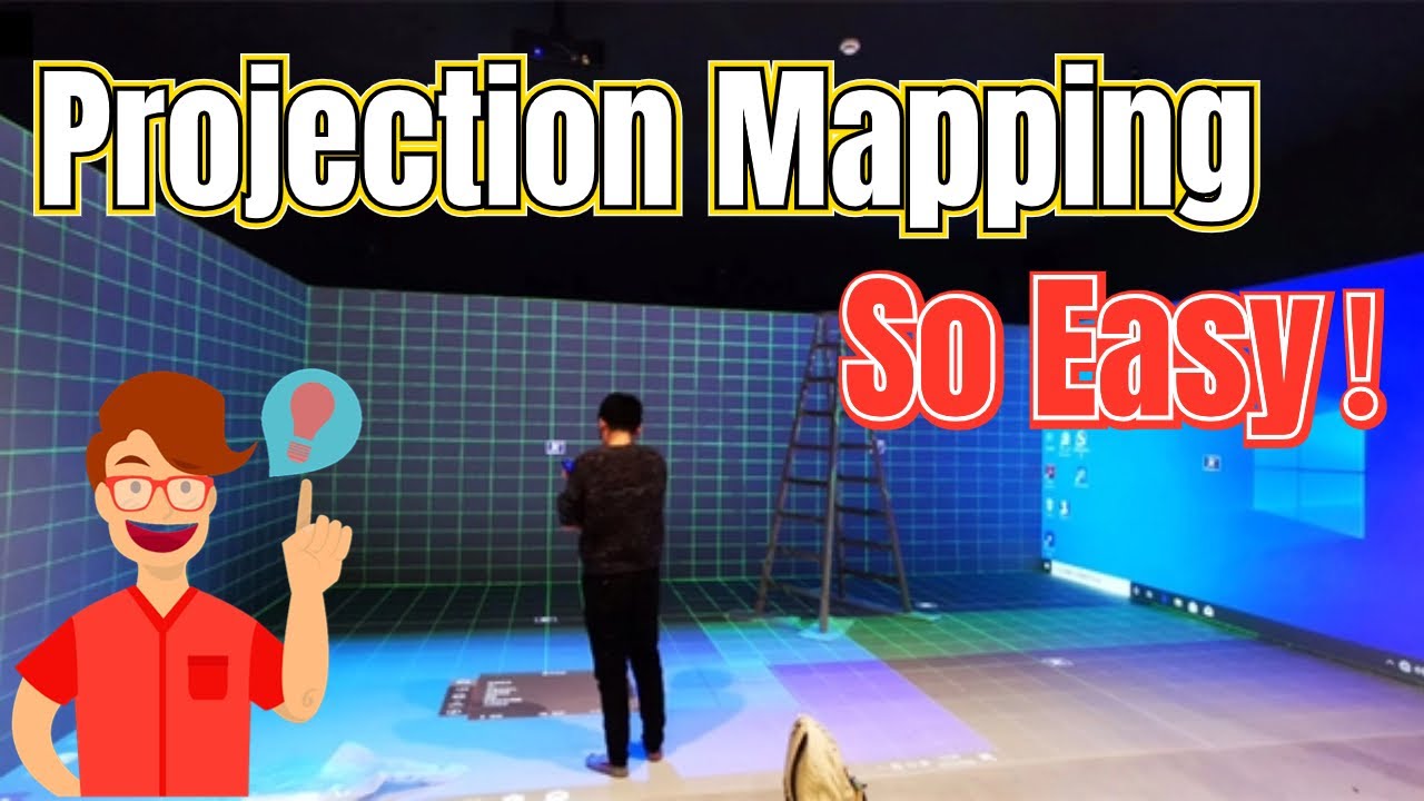 How to use projection mapping software to create an immersive room?