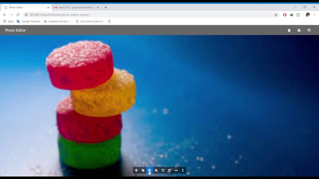 Photo Editor Project in PHP with Source Code