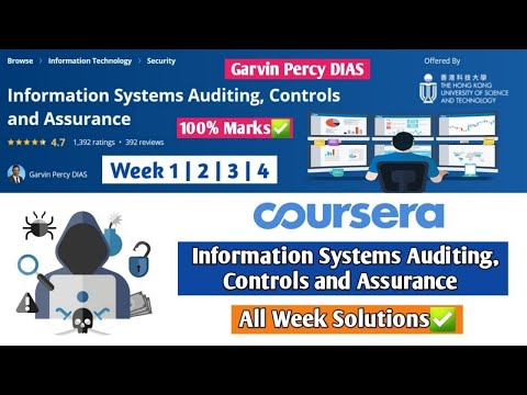 Information Systems Auditing Controls and Assurance | Coursera | Week 1 to 4 | All Week Solutions