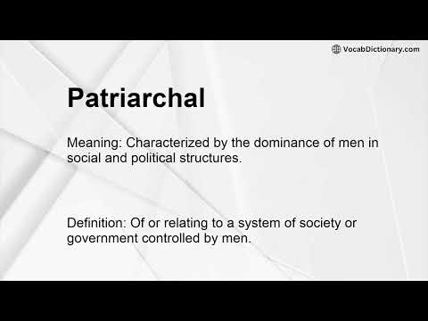 Patriarchal Meaning